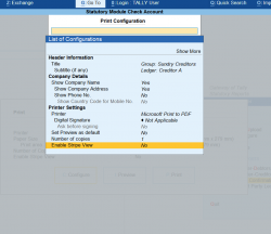 How to Add Logical field in Print Configuration in Tally prime ...